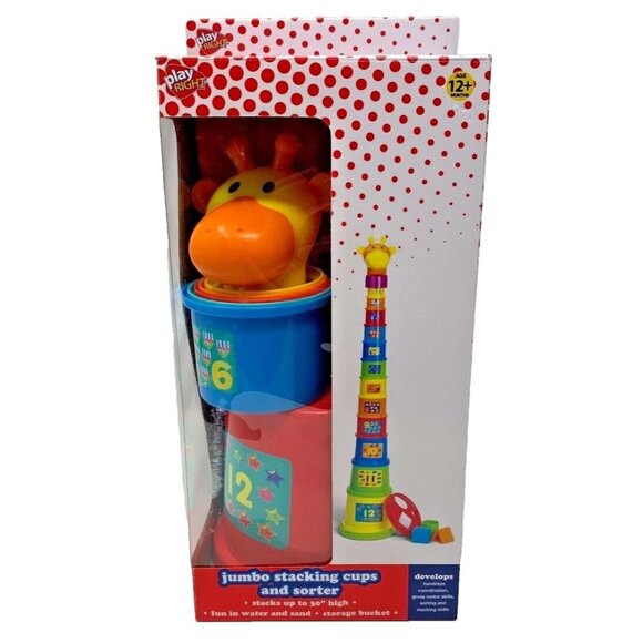 Play Right | Toys | Jumbo Stacking Cups And Sorter Play Right 2 Months ...